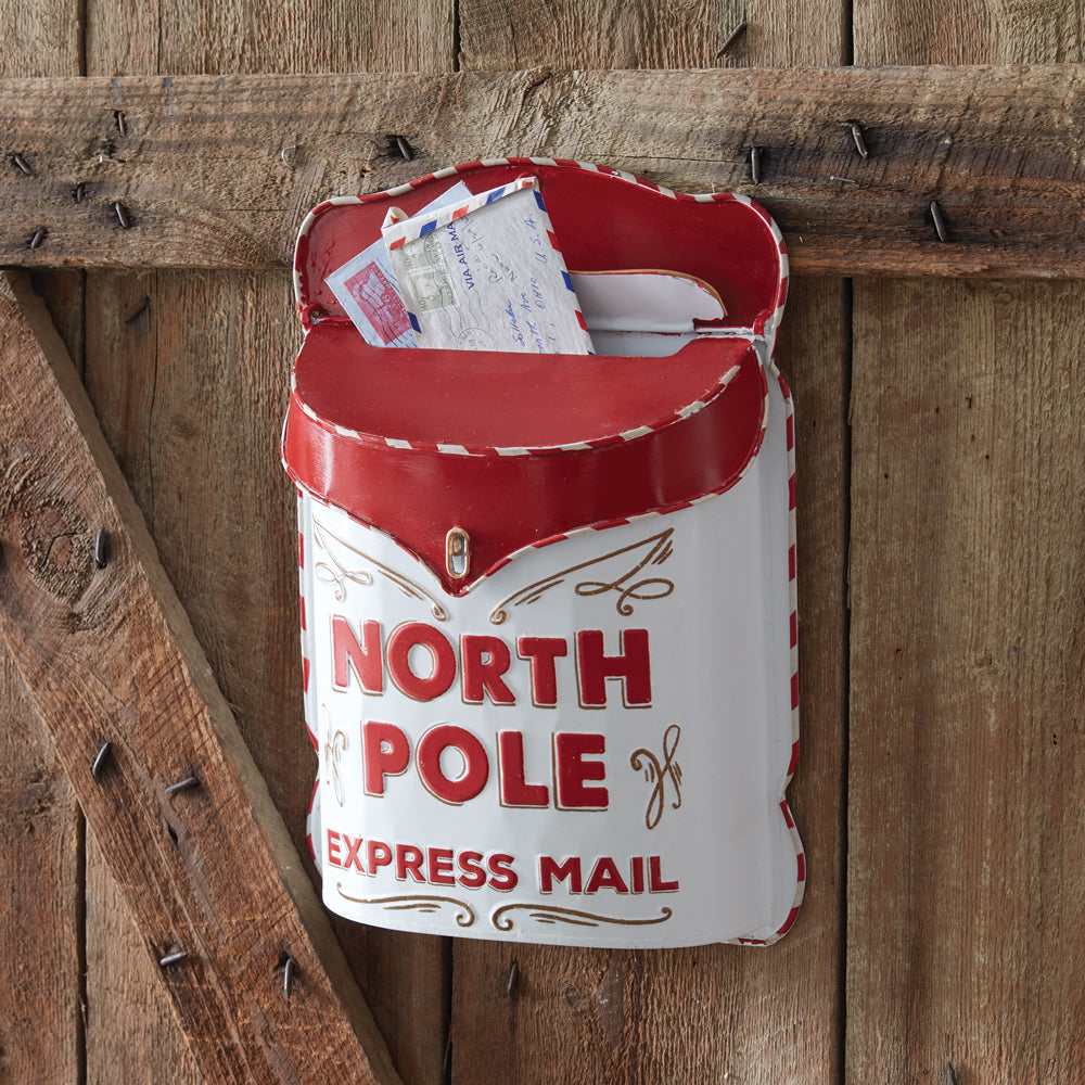 North Pole Express Mail Hanging Mailbox – The Home Emporium