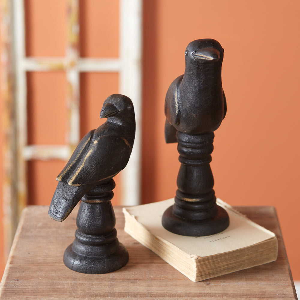 Tabletop Raven Statues – The Home Emporium