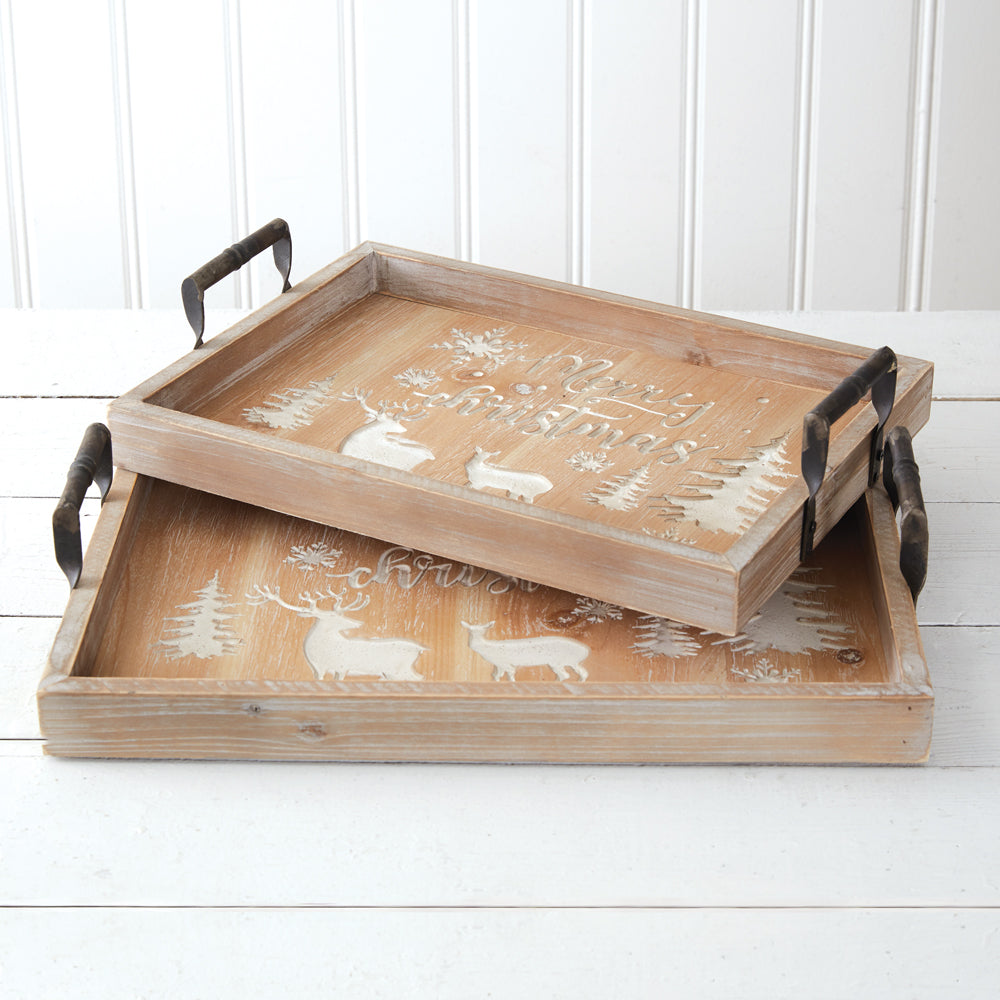 Christmas Wooden Serving Trays – The Home Emporium