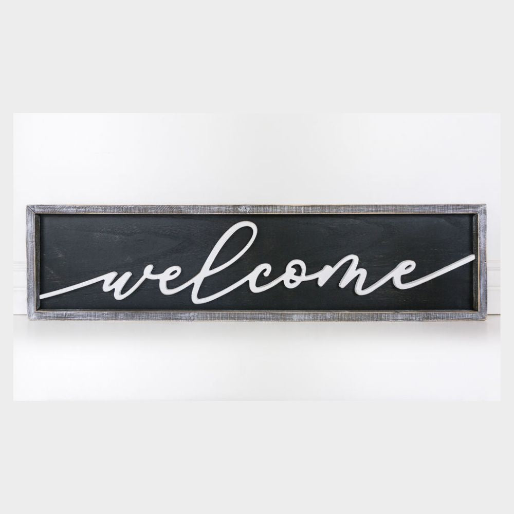 Double Sided Welcome Sign – The Home Emporium