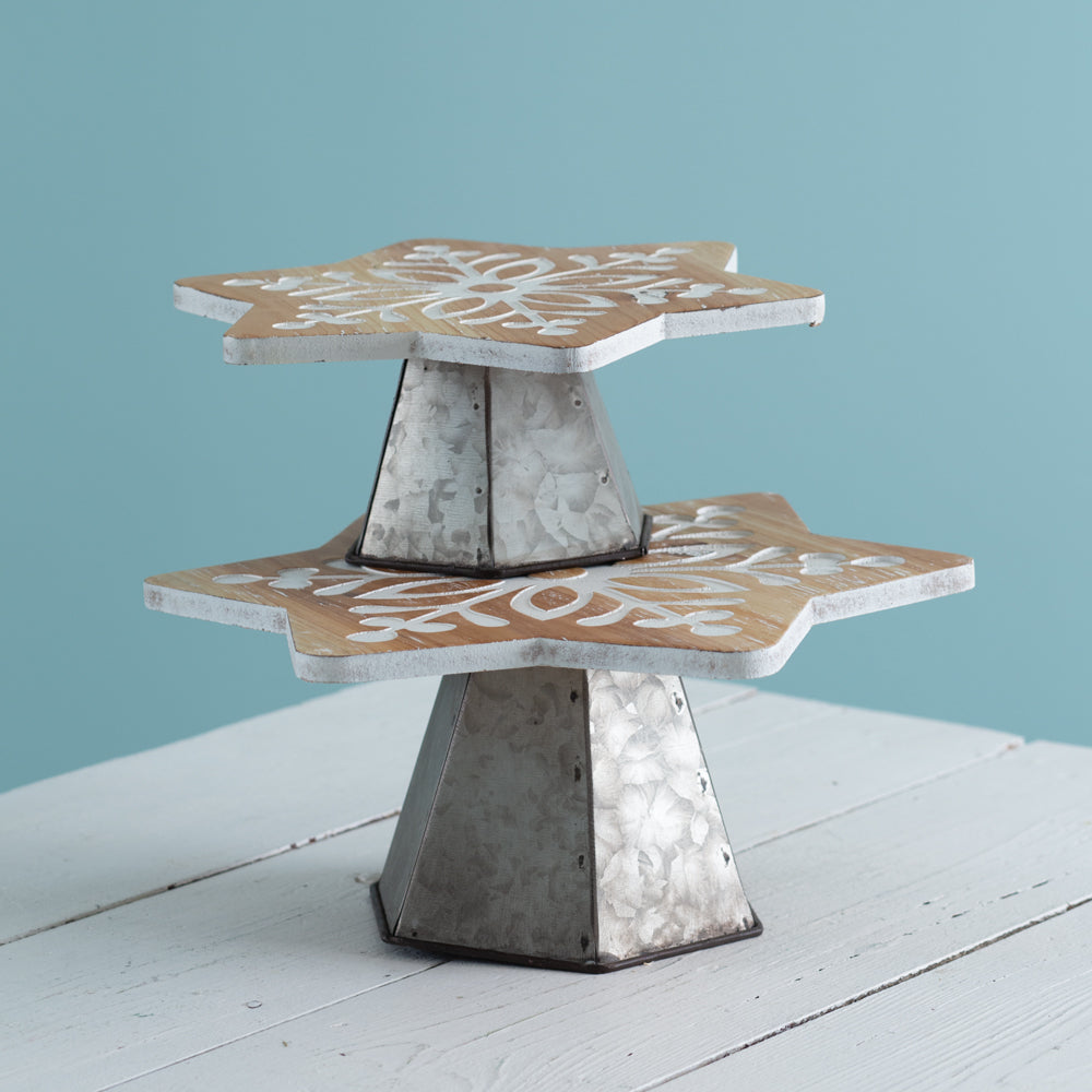Snowflake Dessert Stands – The Home Emporium