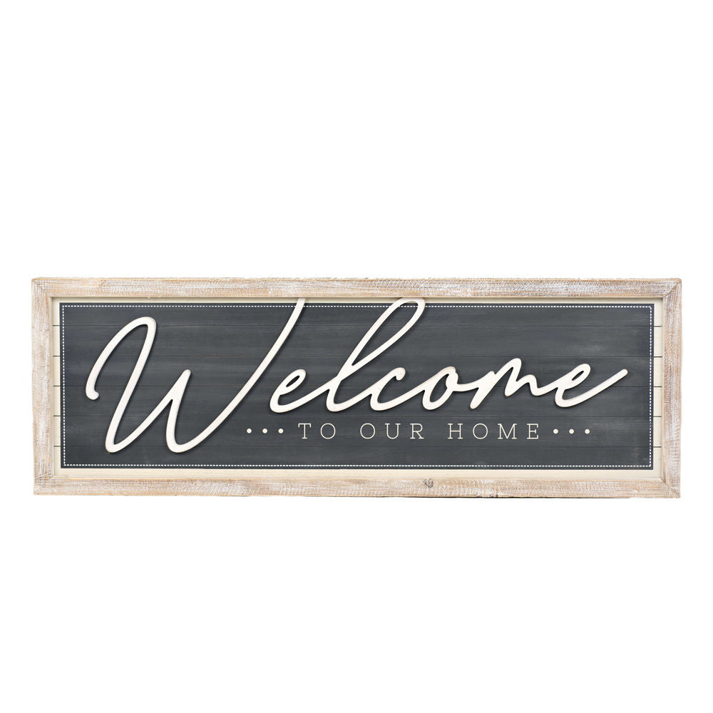 Double Sided Welcome & Life Sign – The Home Emporium