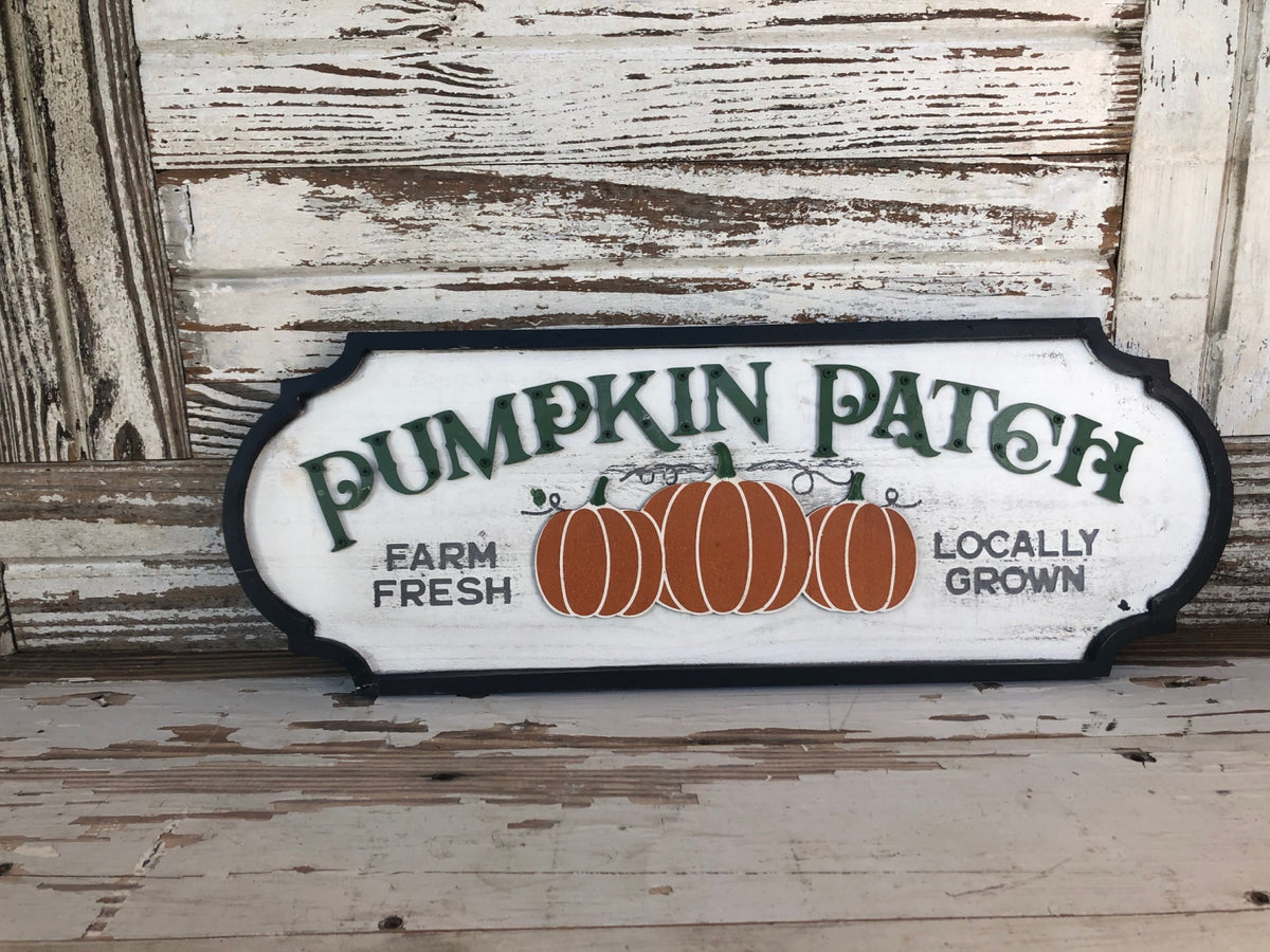 Pumpkin Patch Wooden Sign – The Home Emporium