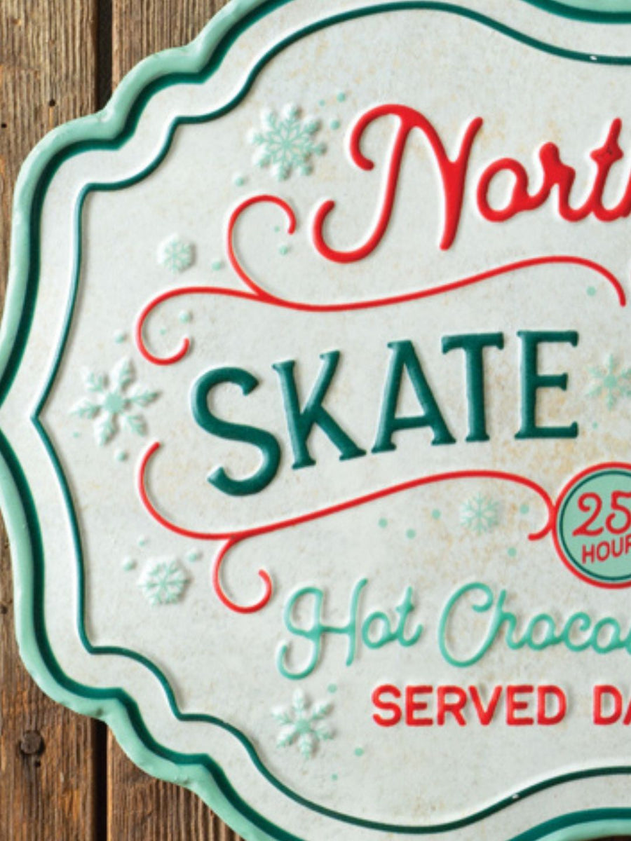 North Pole Skate Rentals Metal Wall Sign – The Home Emporium