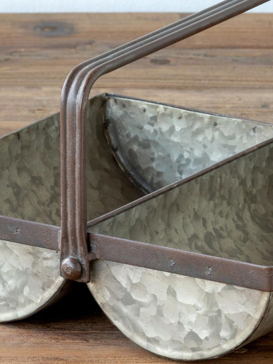 Galvanized Metal Trough Caddy – The Home Emporium