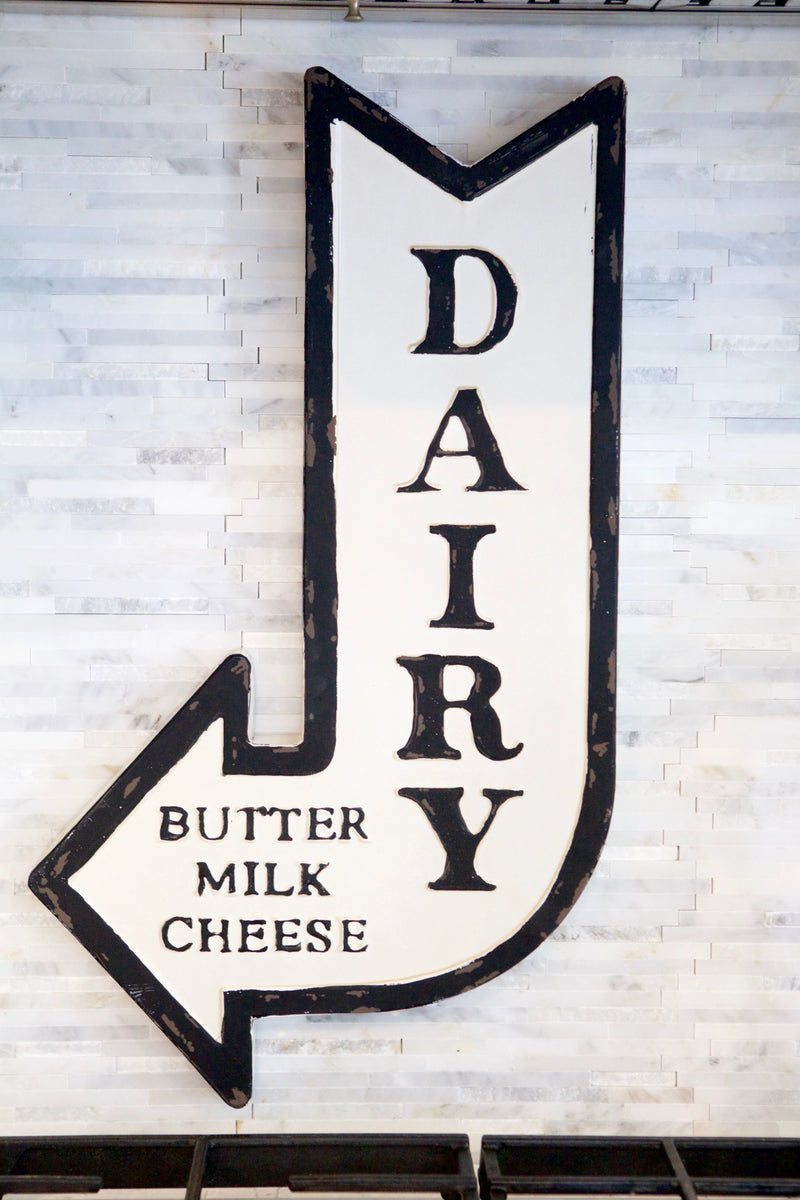 Dairy Arrow Sign – The Home Emporium