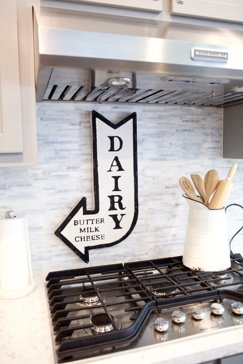 Dairy Arrow Sign – The Home Emporium
