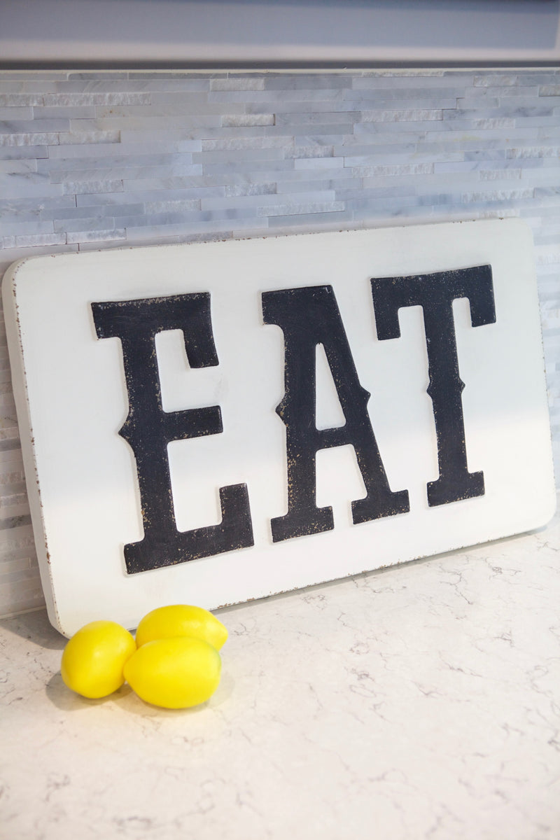 Tin Eat Sign – The Home Emporium