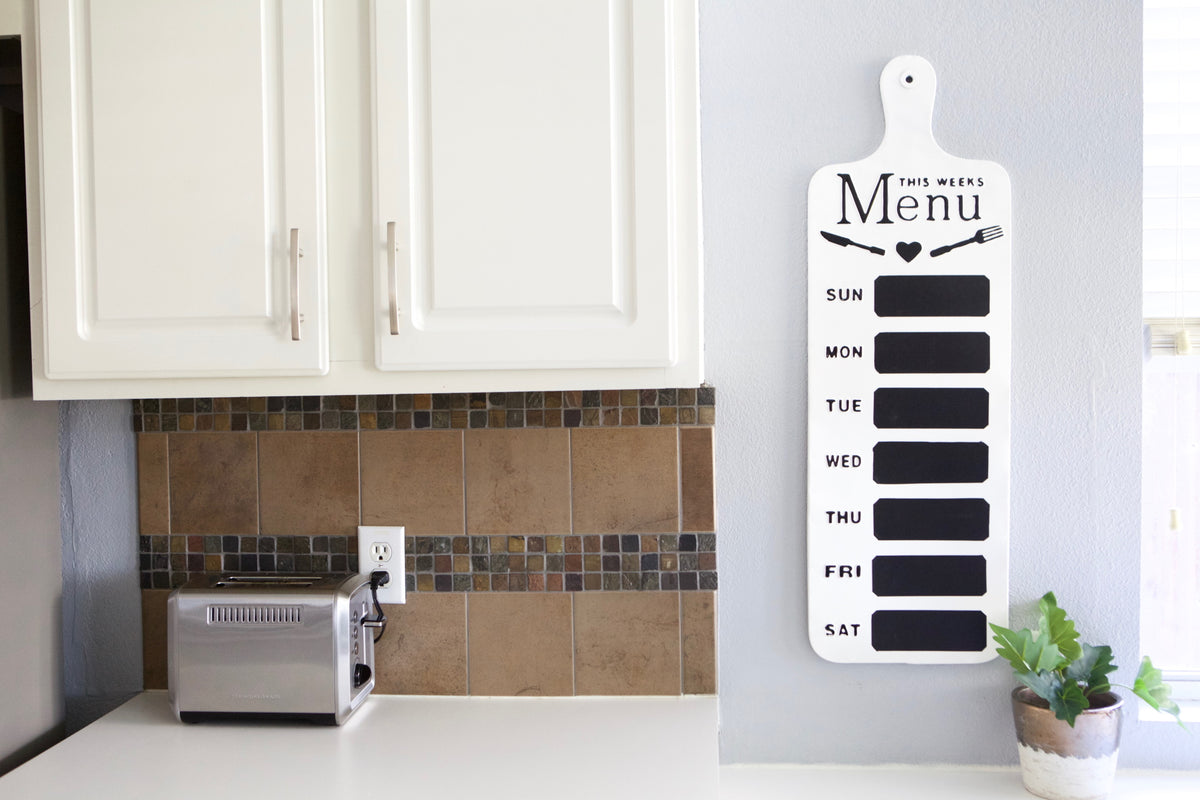 Weekly Menu Wall Chalkboard – The Home Emporium