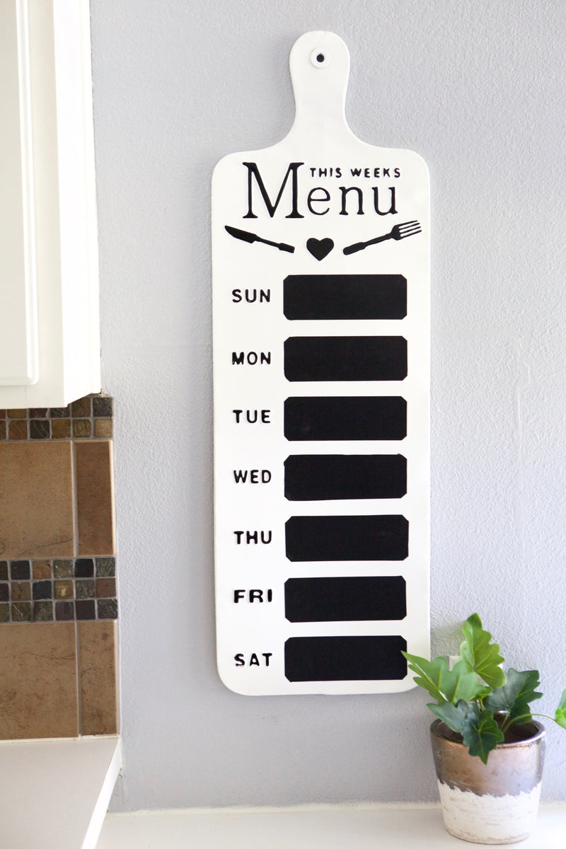 Weekly Menu Wall Chalkboard – The Home Emporium