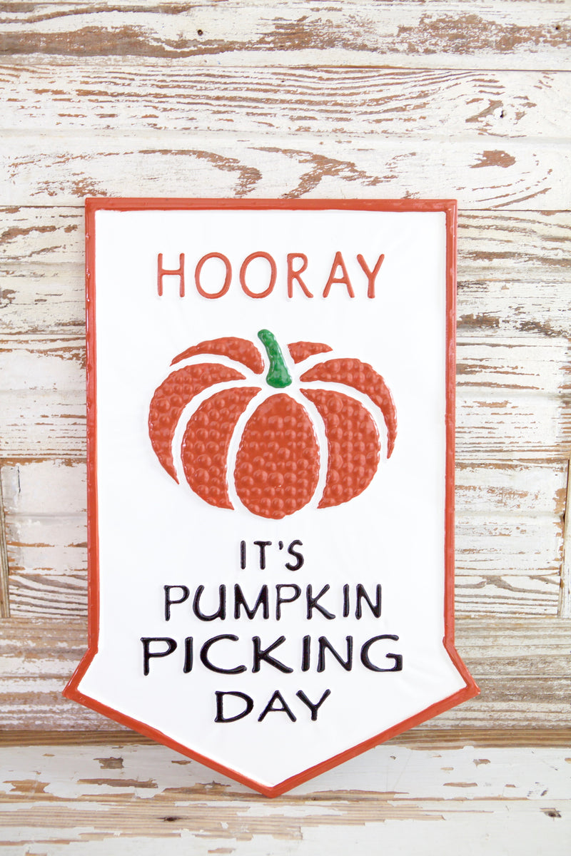 Pumpkin Picking Day Metal Wall Sign – The Home Emporium